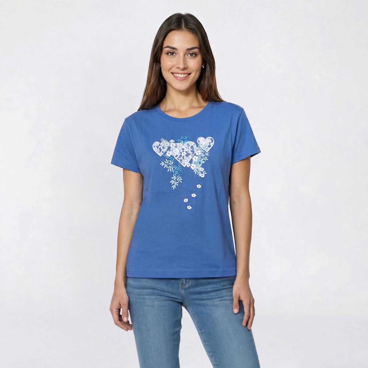 Click here for Womens Top Stitch By Morning Sun Lace Heart Trio T... prices